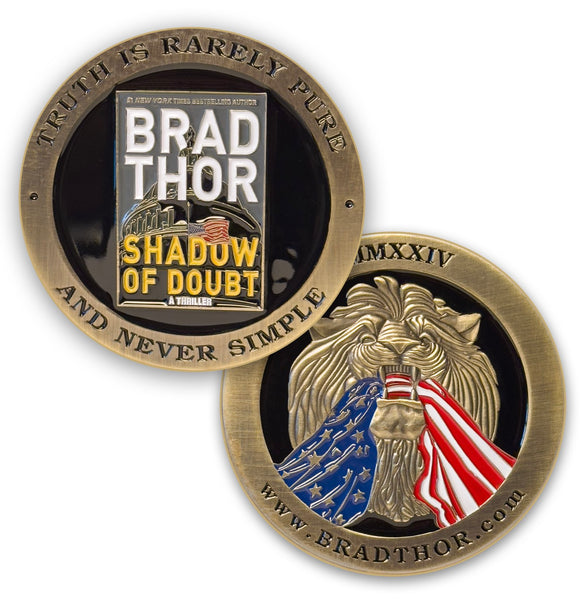 LIMITED EDITION Shadow of Doubt Challenge Coin – Brad Thor Store