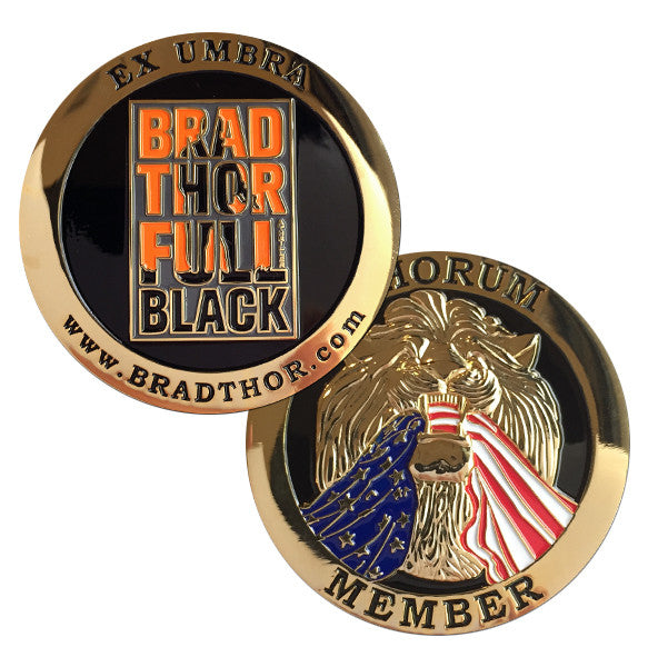 LIMITED EDITION Full Black Challenge Coin – Brad Thor Store
